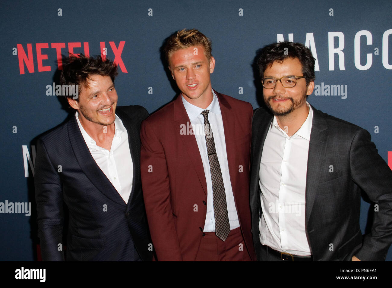 Pedro Pascal, Boyd Holbrook and Wagner Moura at the Premiere of Netflix ...