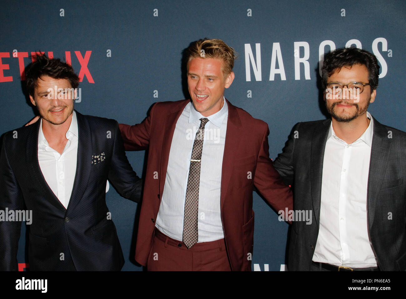 Pedro Pascal, Boyd Holbrook and Wagner Moura at the Premiere of Netflix ...
