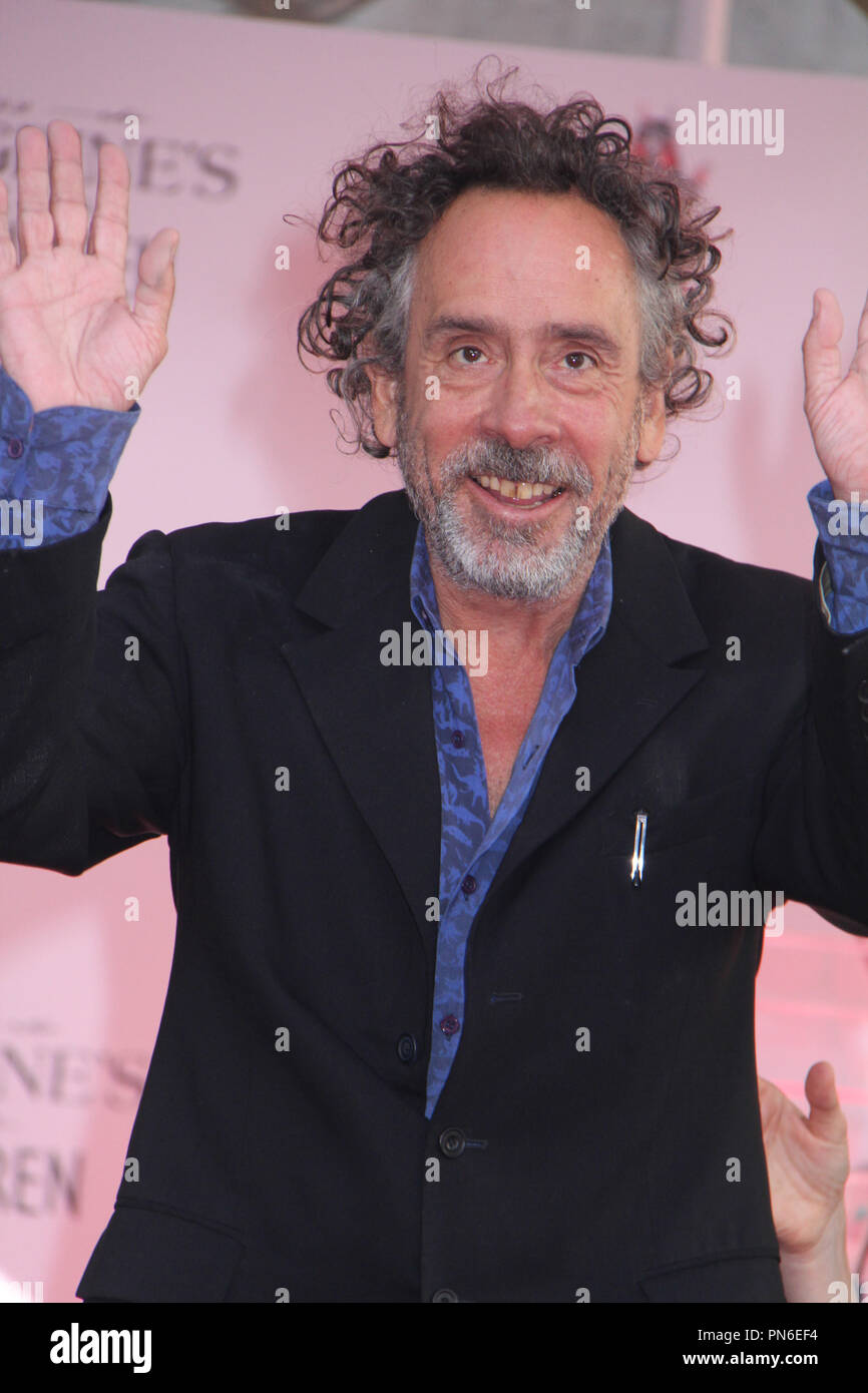 Tim Burton Hand And Footprint Ceremony held at the TCL Chinese Theater ...