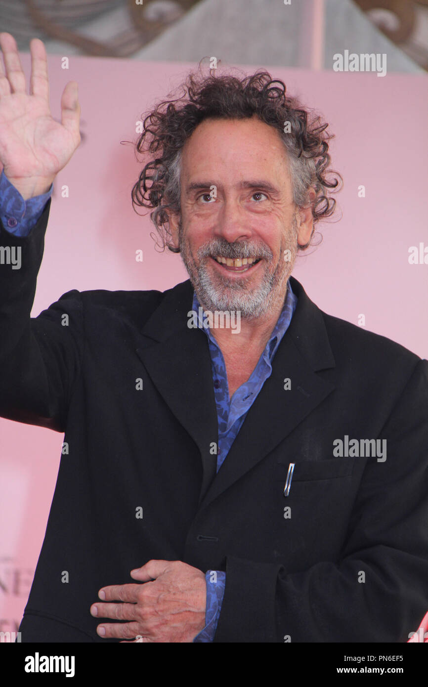 Tim Burton Hand And Footprint Ceremony held at the TCL Chinese Theater ...