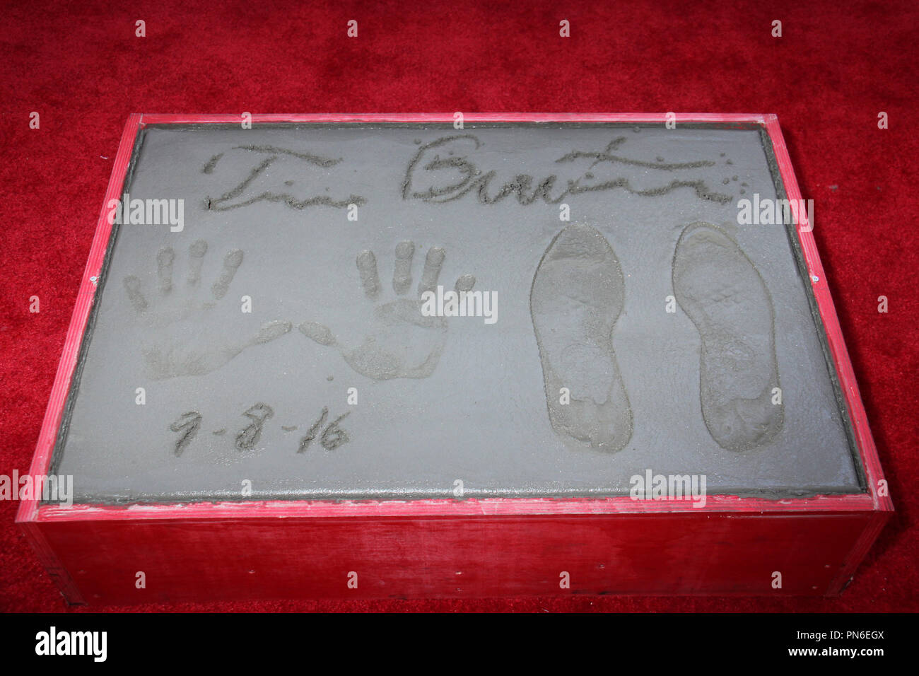 Tim Burton Hand And Footprint Ceremony held at the TCL Chinese Theater ...
