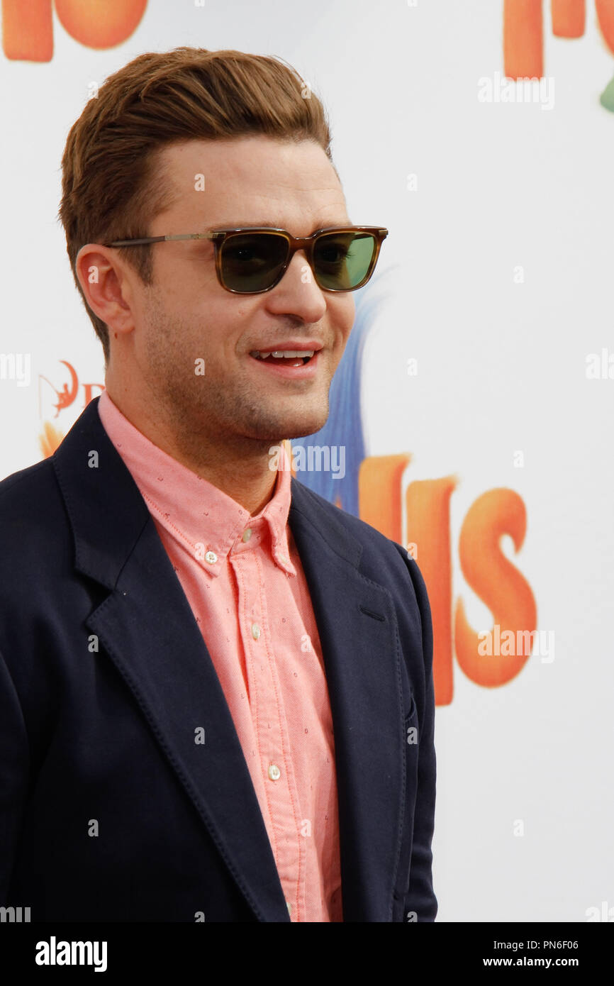 Justin Timberlake at the Premiere of DreamWorks Animation and Twentieth ...