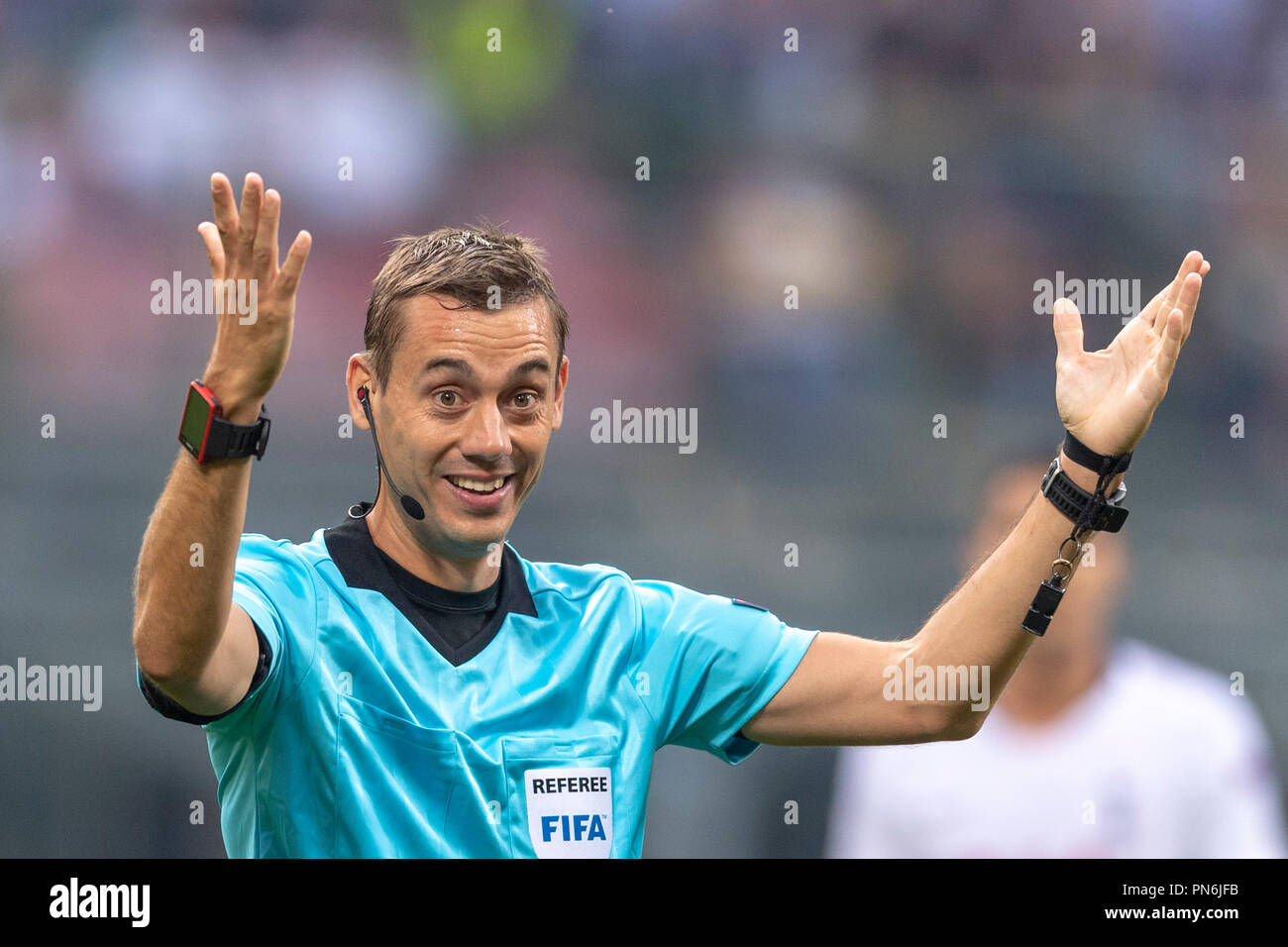 Clement Turpin (Referee) during "Uefa Champions League " Group B match ...