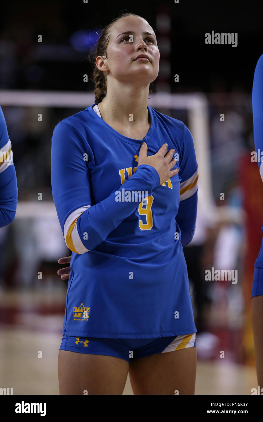 Los Angeles, CA, USA. 19th Sep, 2018. UCLA Bruins ds/l Sawyer Aigner ...