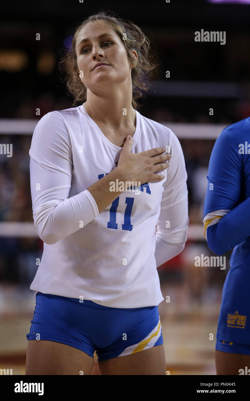 Los Angeles, CA, USA. 19th Sep, 2018. UCLA Bruins oh Savvy Simo (11 ...