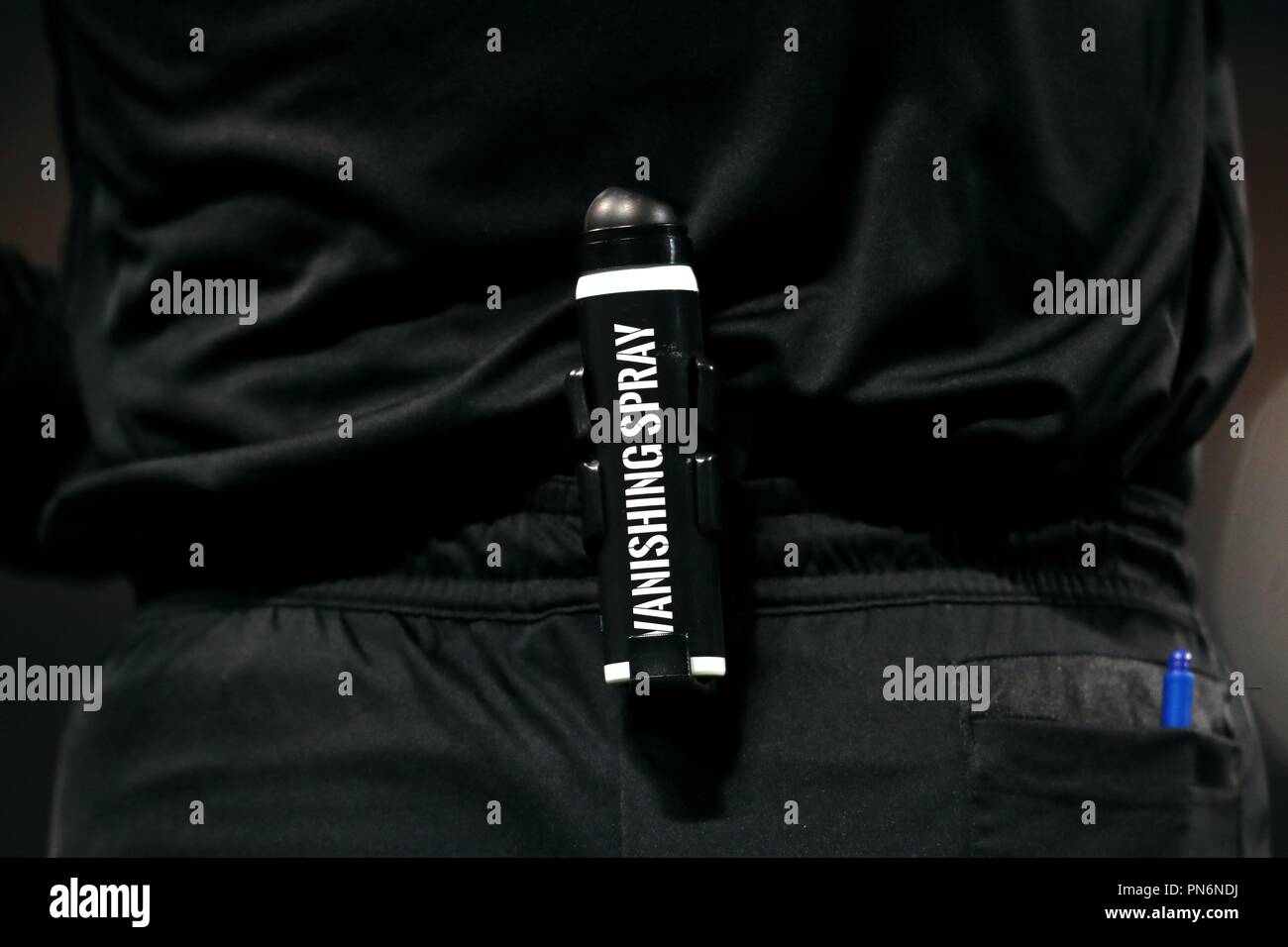 Referee vanishing spray hi-res stock photography and images - Alamy