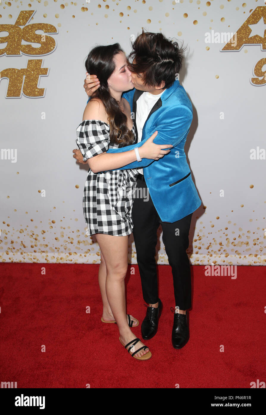 Hollywood, Ca. 19th Sep, 2018. Shin Lim, Casey Thomas, at "America's ...