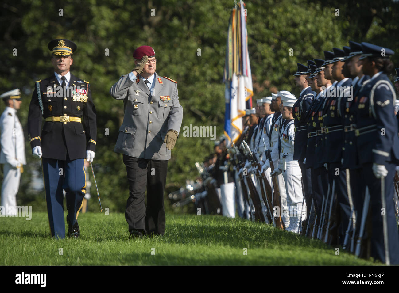 Joint armed forces color guard hi-res stock photography and images - Alamy