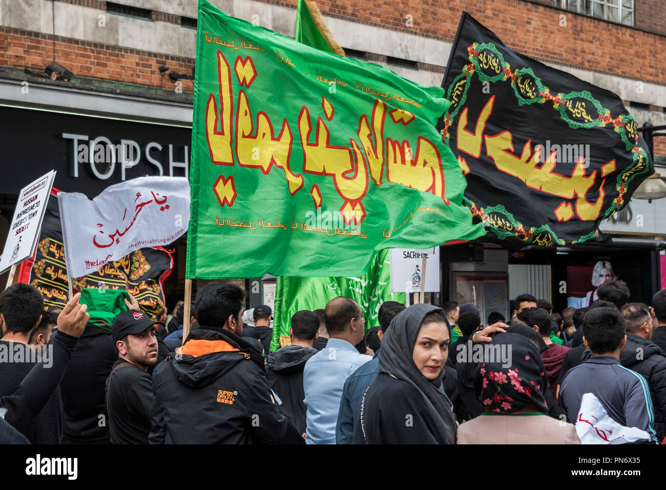 London, UK. 20th Septmber 2018. Ashura Day march - British Muslims ...