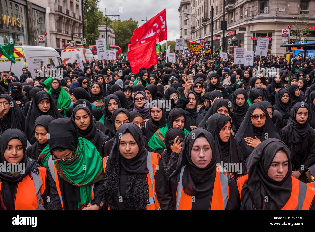 London, UK. 20th Septmber 2018. Ashura Day march - British Muslims ...