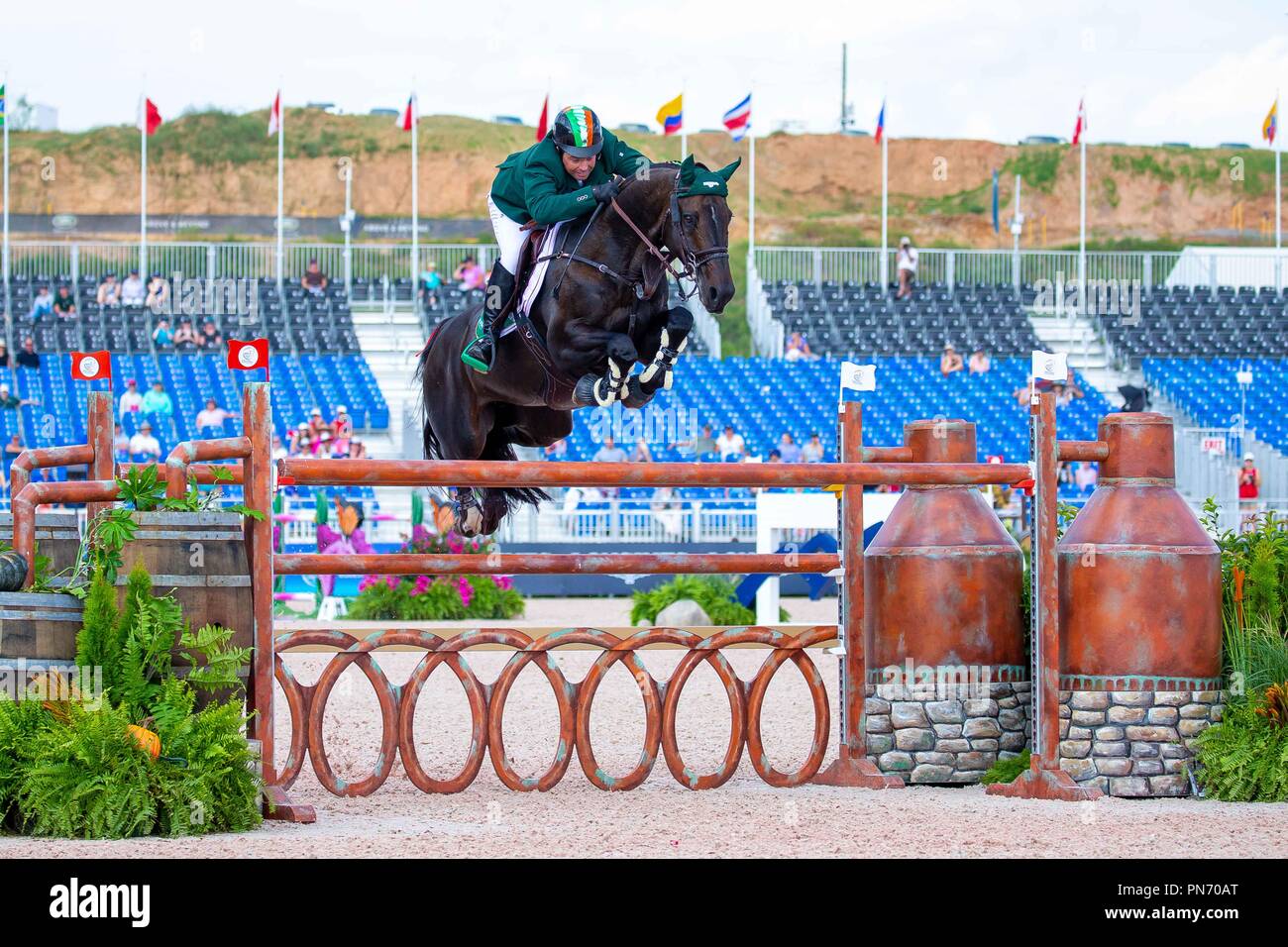 Tryon, North Carolina, USA. 20th Sept 2018. Cian O'Connor riding Good ...