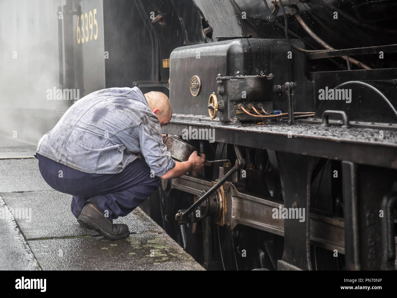 Maintenance steam locomotive hi-res stock photography and images - Alamy