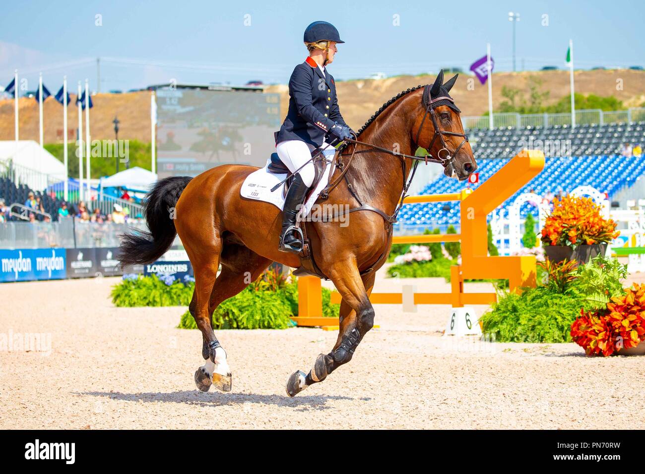 Tryon, North Carolina, USA. 20th Sept 2018. Holly Smith riding Hearts ...