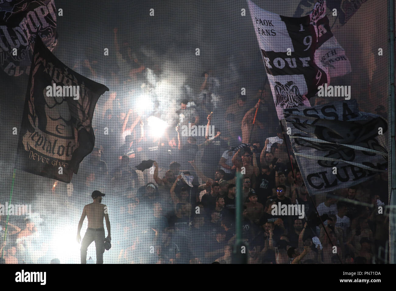 Paok hooligans hi-res stock photography and images - Alamy