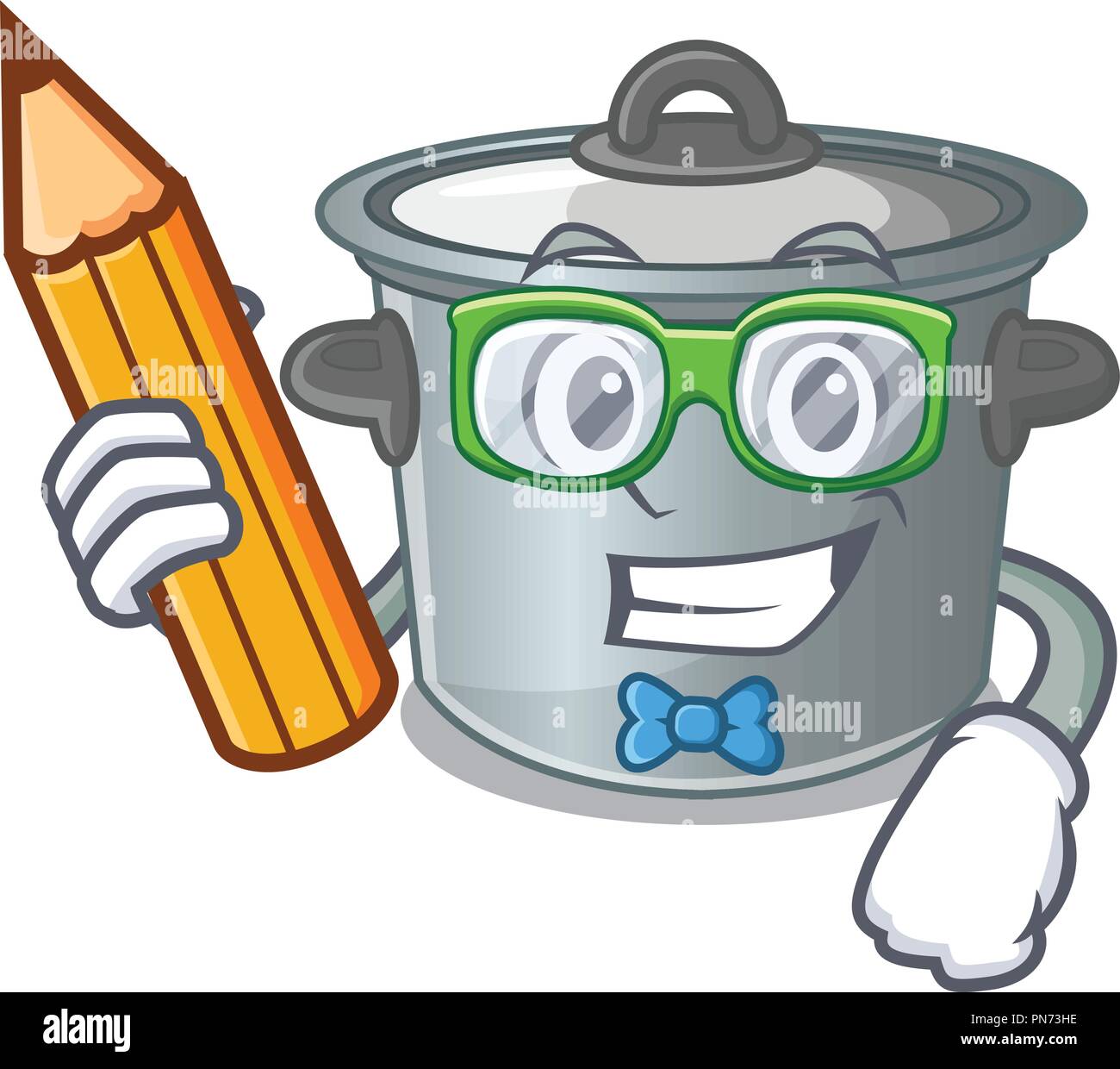 Student cartoon cookware stock pot in kitchen Stock Vector Image & Art ...