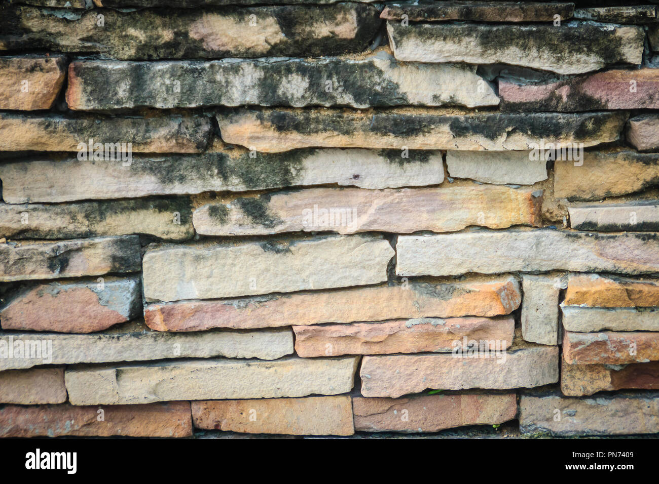 Beautiful pattern of old decorative stone wall background. Vintage ...