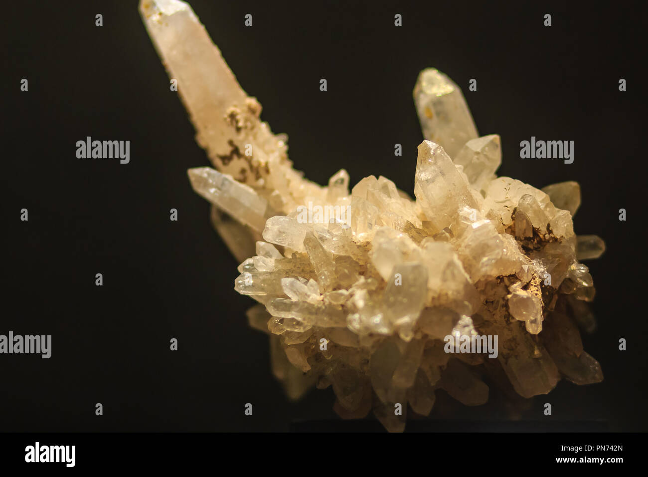 Quartz prismatic habit stone specimen from mining and quarrying ...