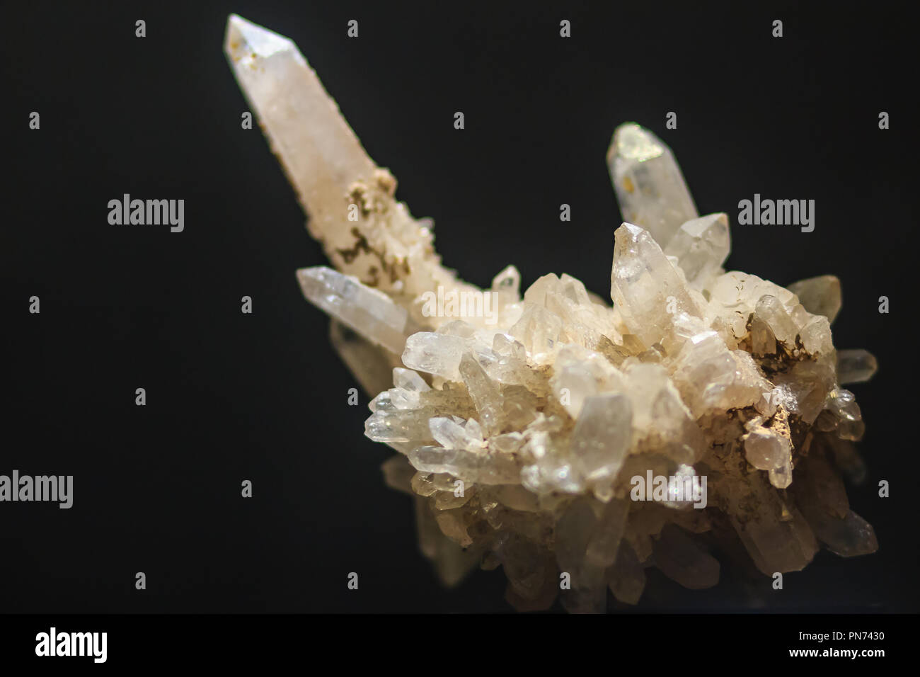 Quartz prismatic habit stone specimen from mining and quarrying ...