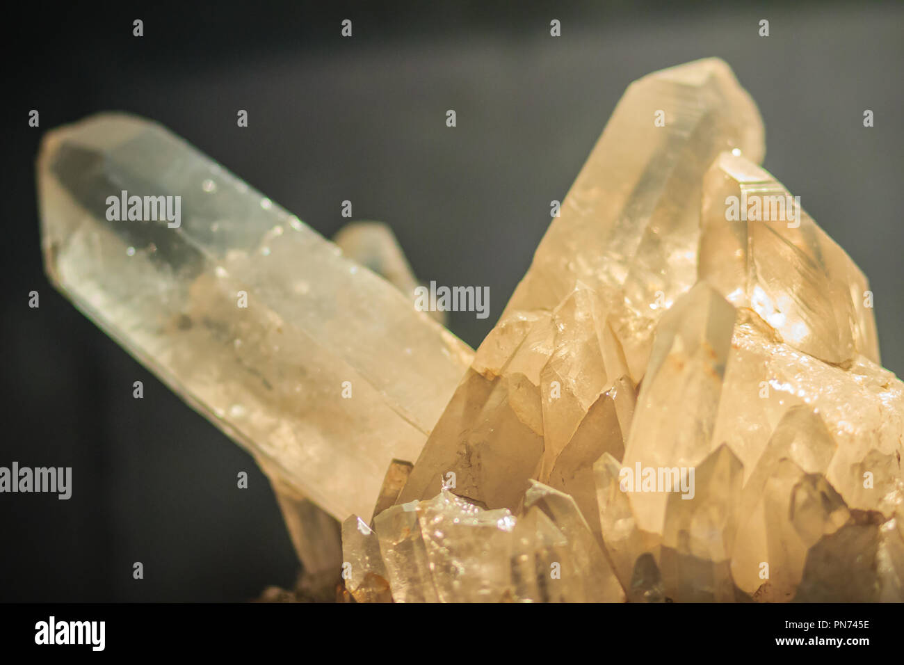 Quartz prismatic habit stone specimen from mining and quarrying ...