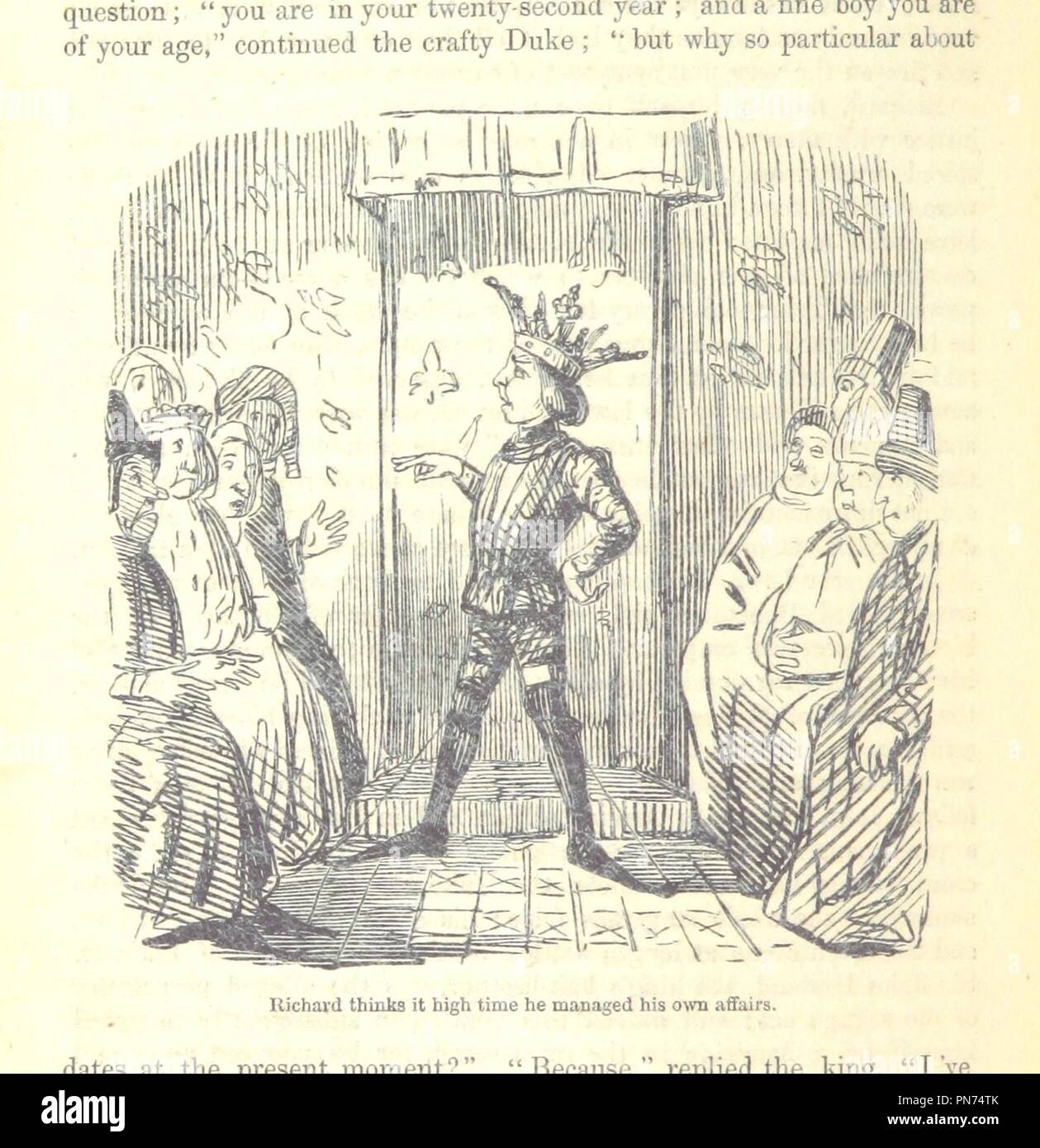 Image from page 220 of 'The Comic History of England . With . coloured ...