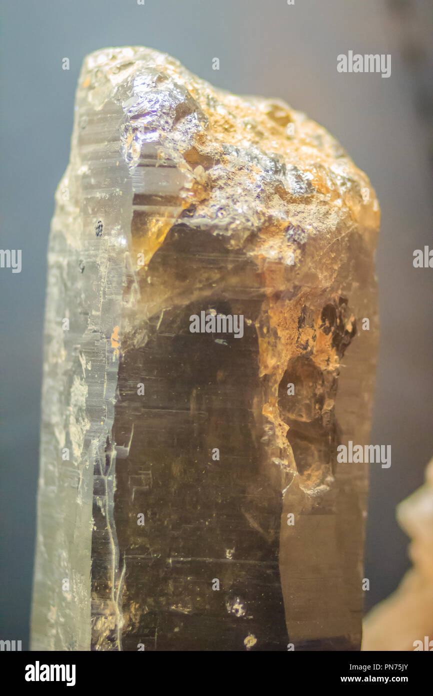 Specimen of quartz columnar habit from mining and quarrying industries ...