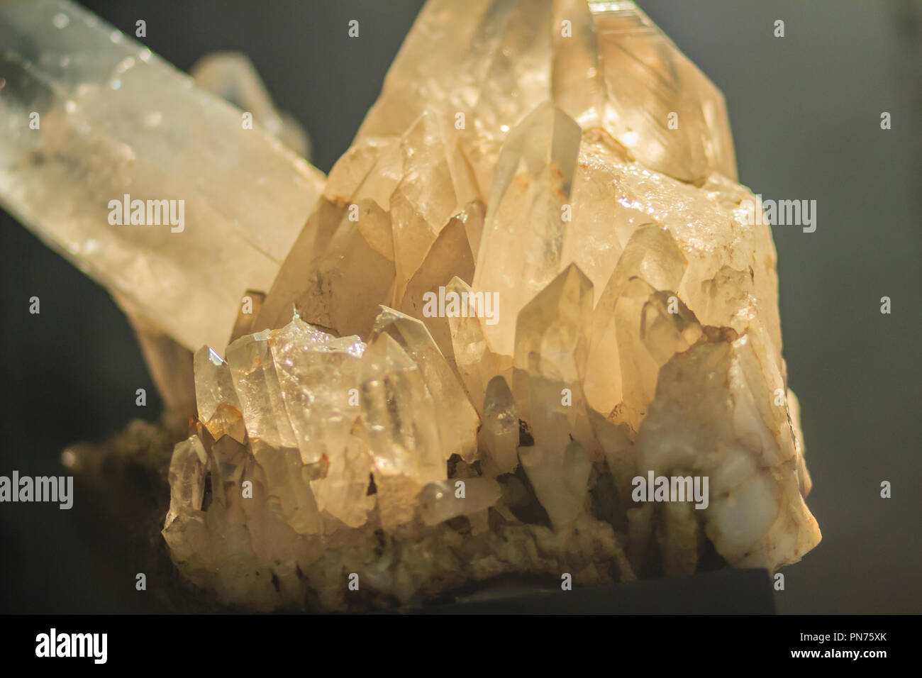 Quartz prismatic habit stone specimen from mining and quarrying ...