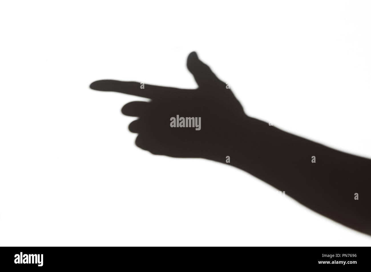 Hand shadow on wall hi-res stock photography and images - Alamy