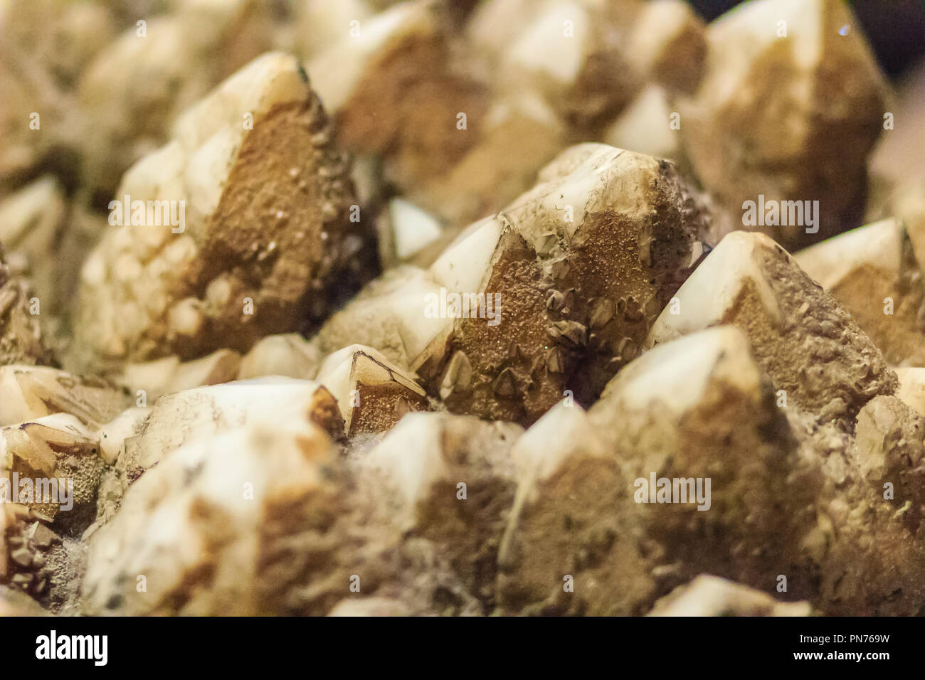 Raw specimen of quartz crystal stone from mining and quarrying ...