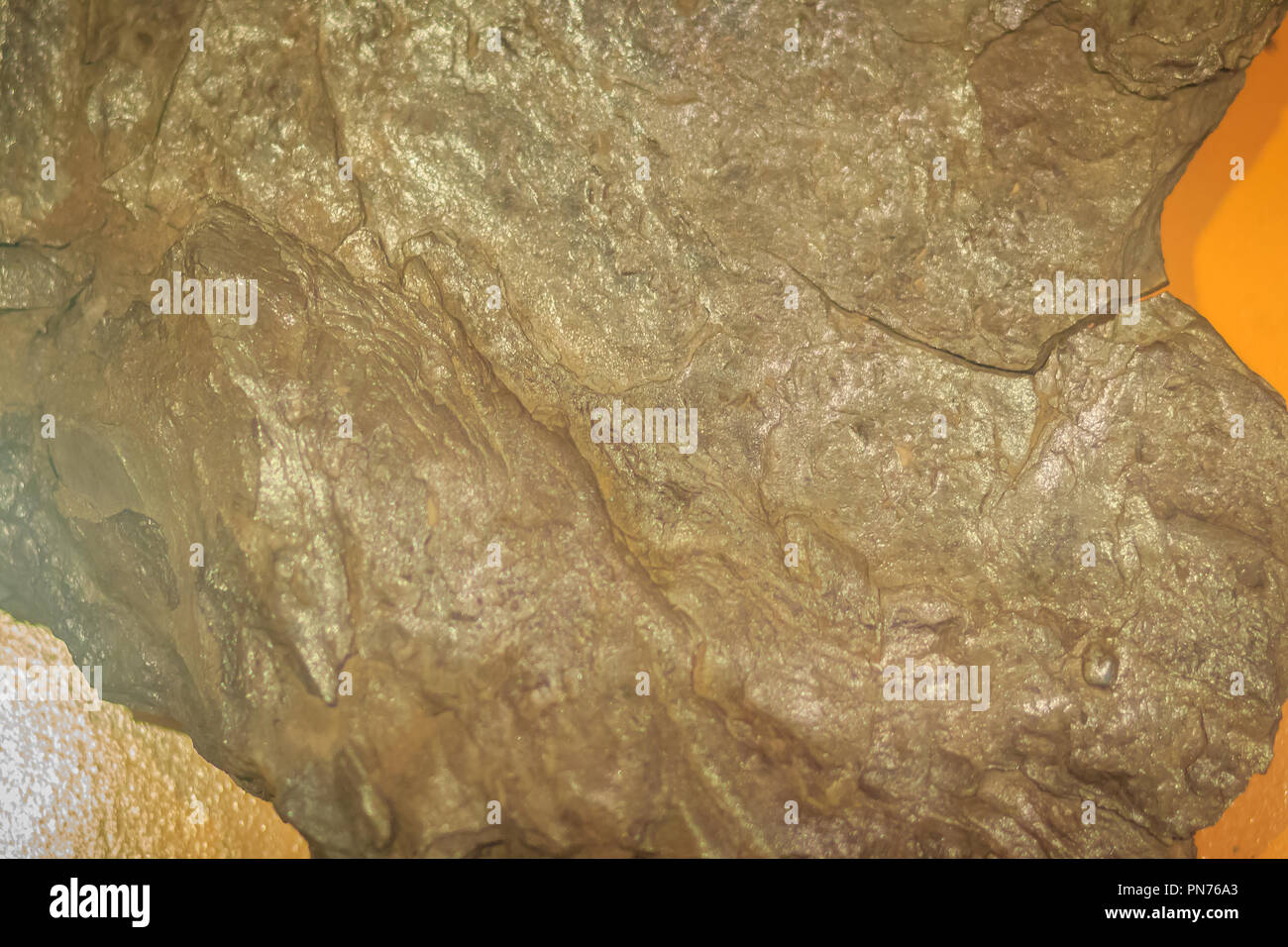 Oil shale specimen from mining and quarrying industries. Oil shale is ...