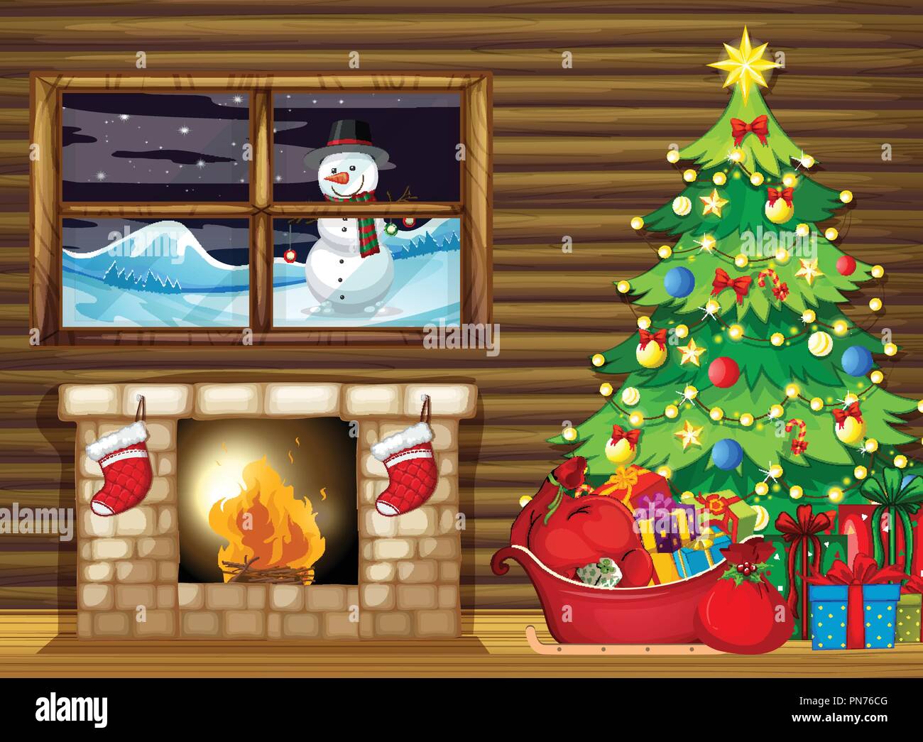 Sick in winter cold Stock Vector Images - Alamy