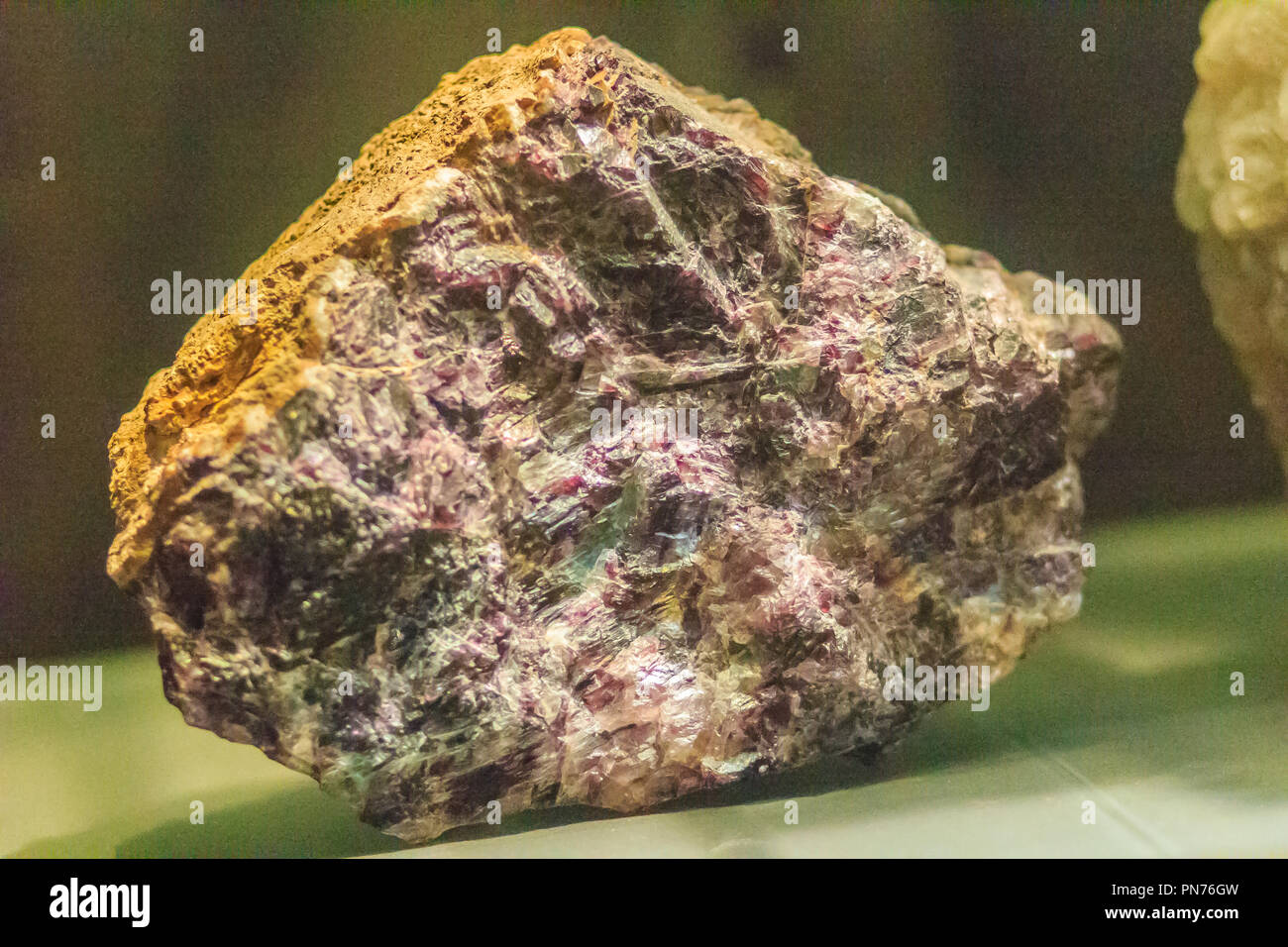 Fluorite rock specimen from mining and quarrying industries. Fluorite ...