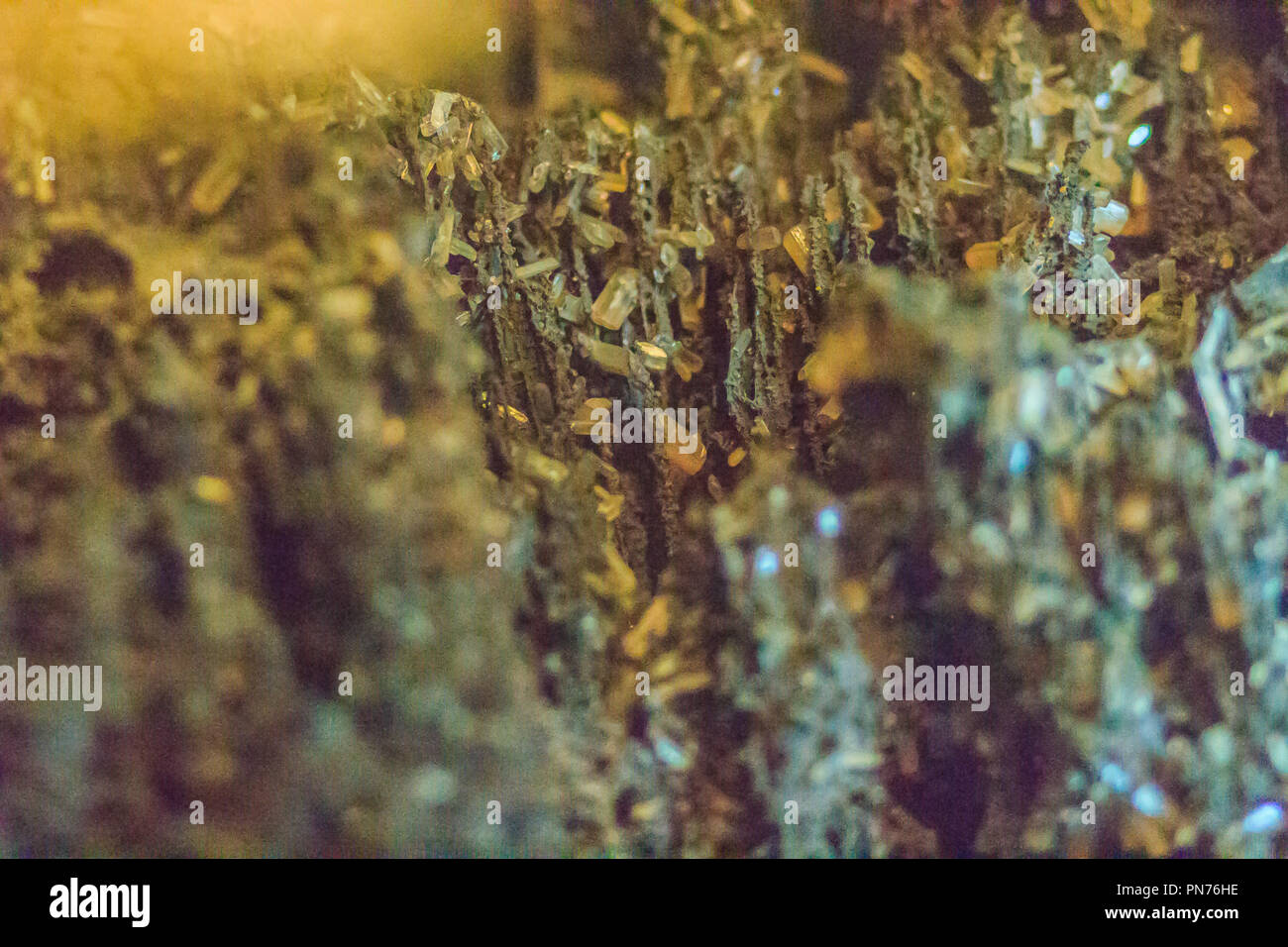 Barite crystal in geothite and hematite as bladed habit stone specimen ...