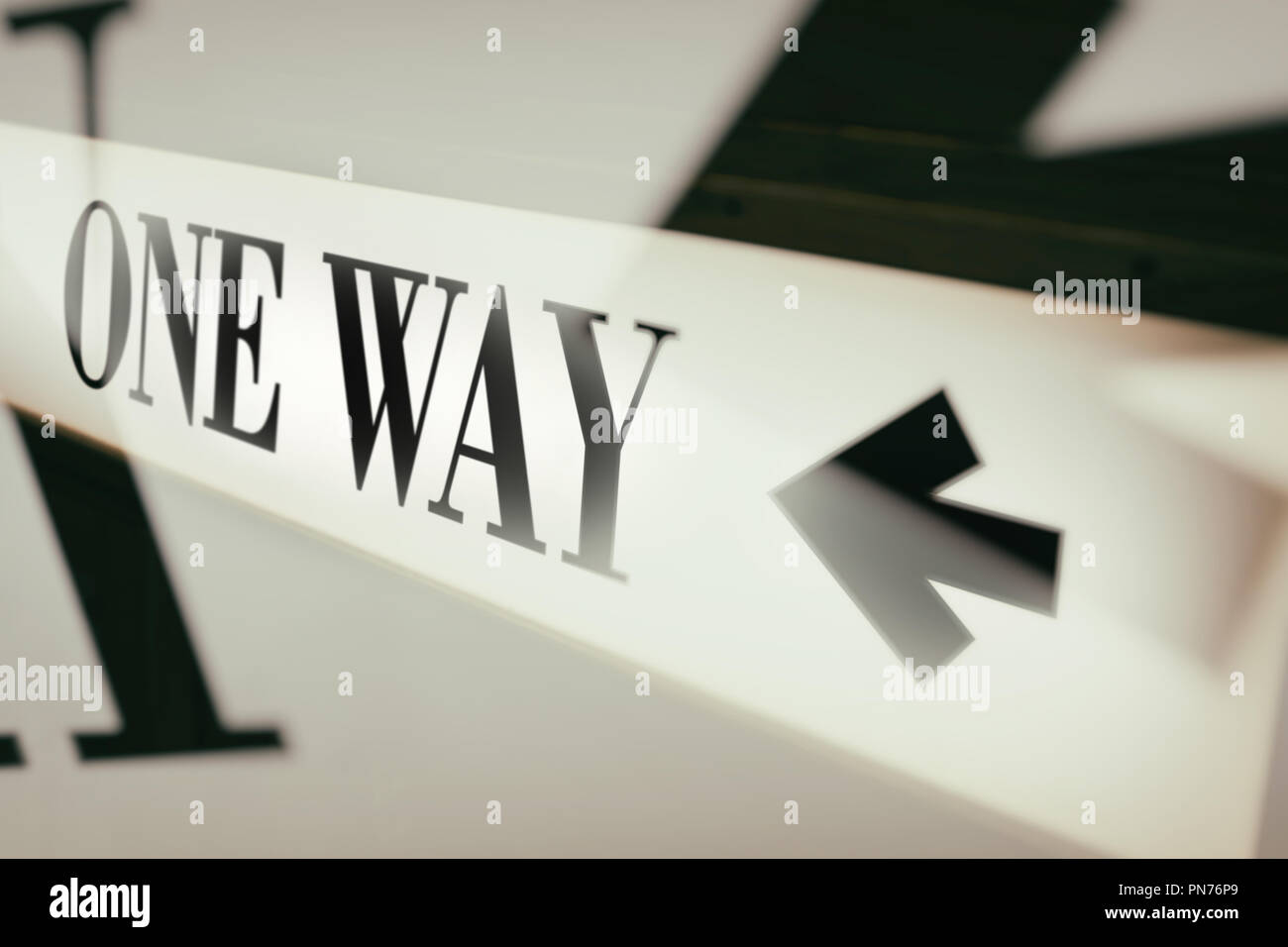 One way arrow sign hi-res stock photography and images - Alamy