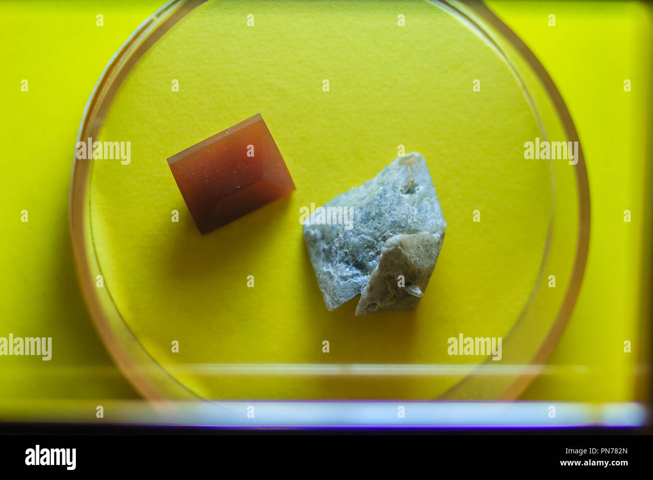 Specimen of Barite stone from mining and quarrying. Baryte or barite ...