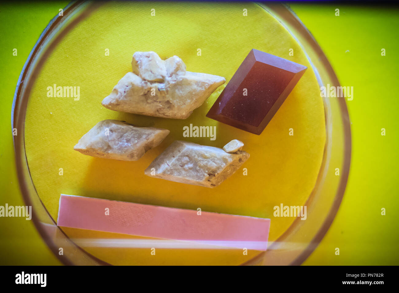 Gypsum rock specimen from mining and quarrying industries. Gypsum is a ...