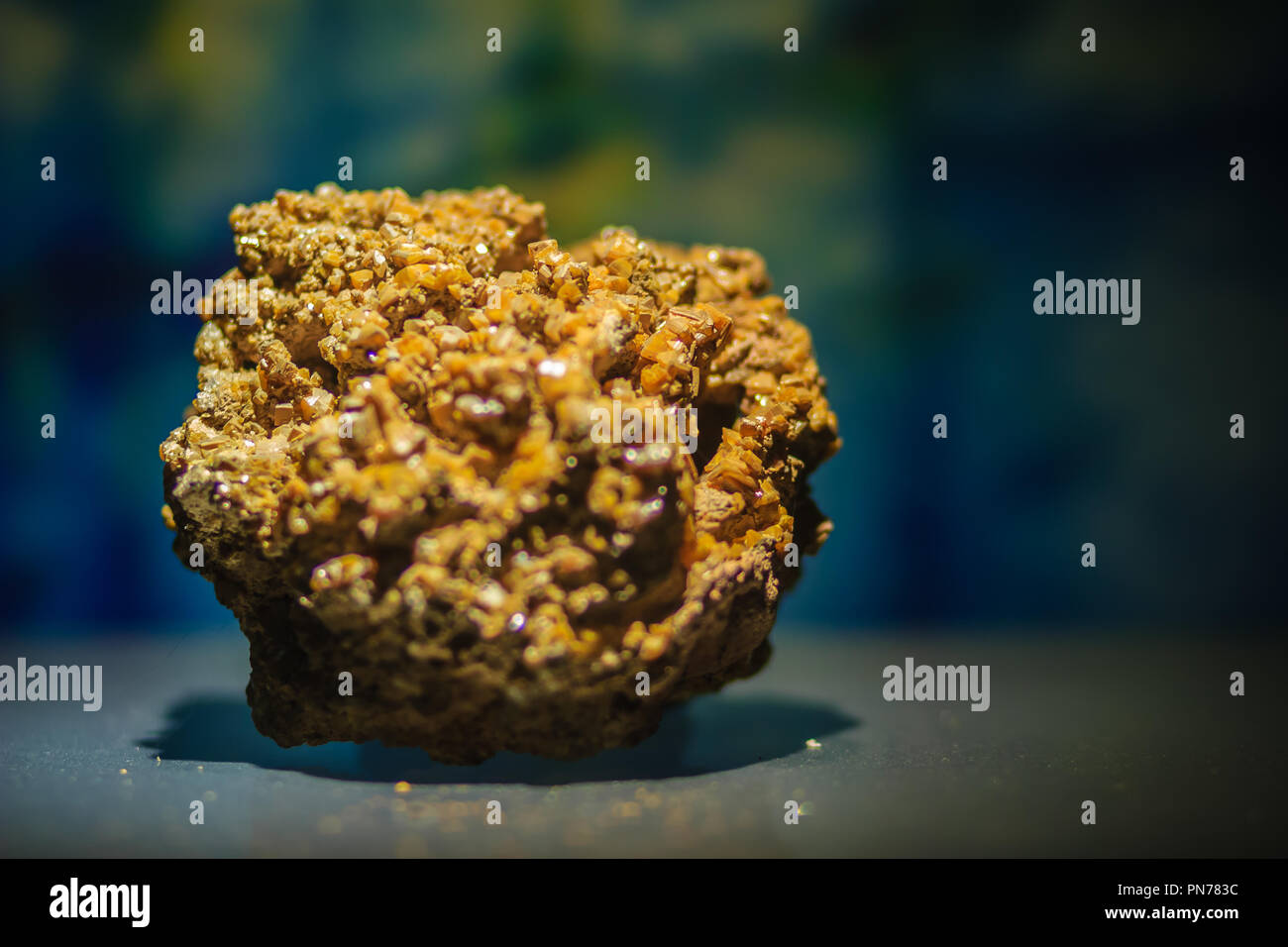 Raw specimen of Wulfenite stone from mining and quarrying industries ...