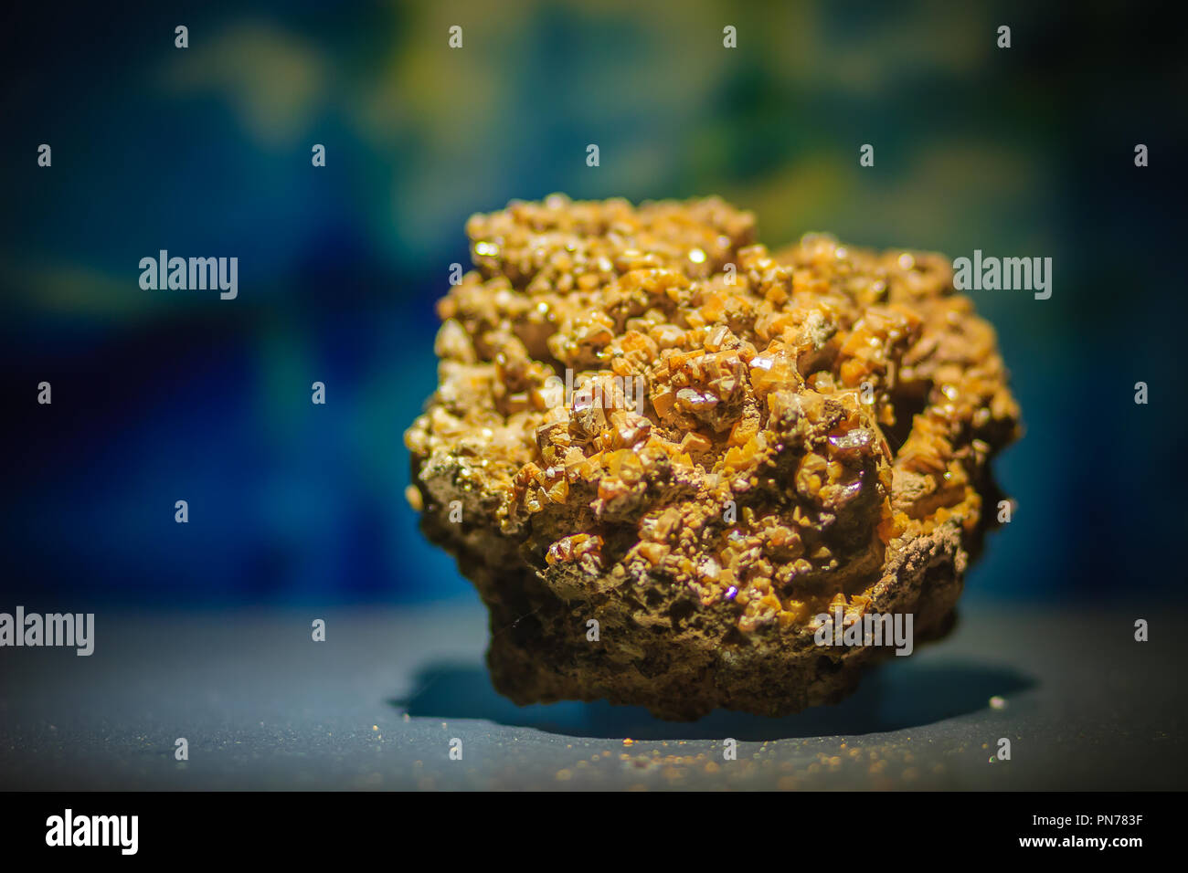 Raw specimen of Wulfenite stone from mining and quarrying industries ...