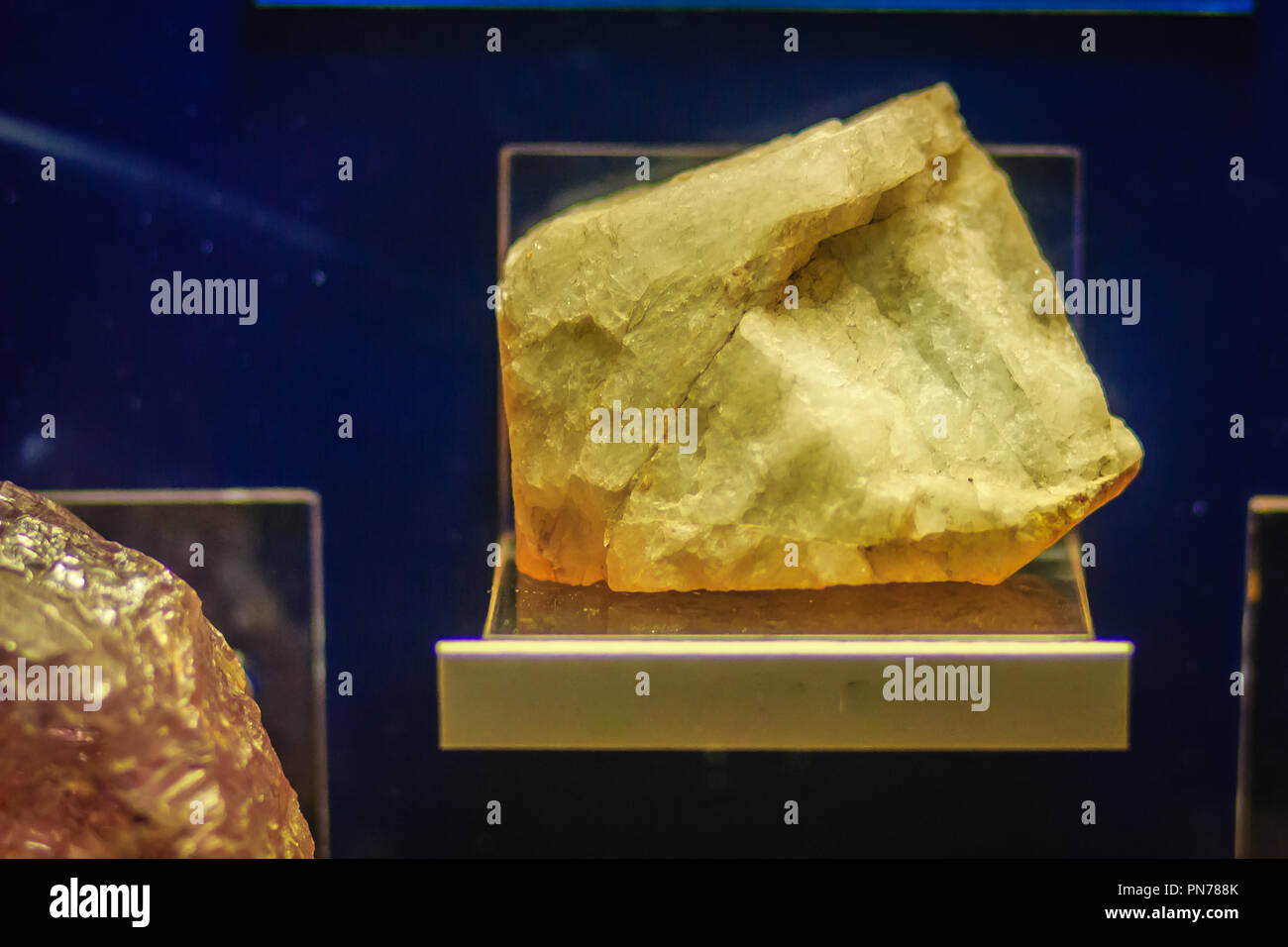 Topaz rock specimen from mining and quarrying industries. Topaz is a ...