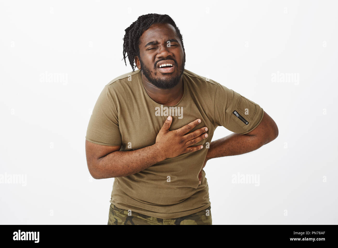 Man overweight chest hi-res stock photography and images - Alamy