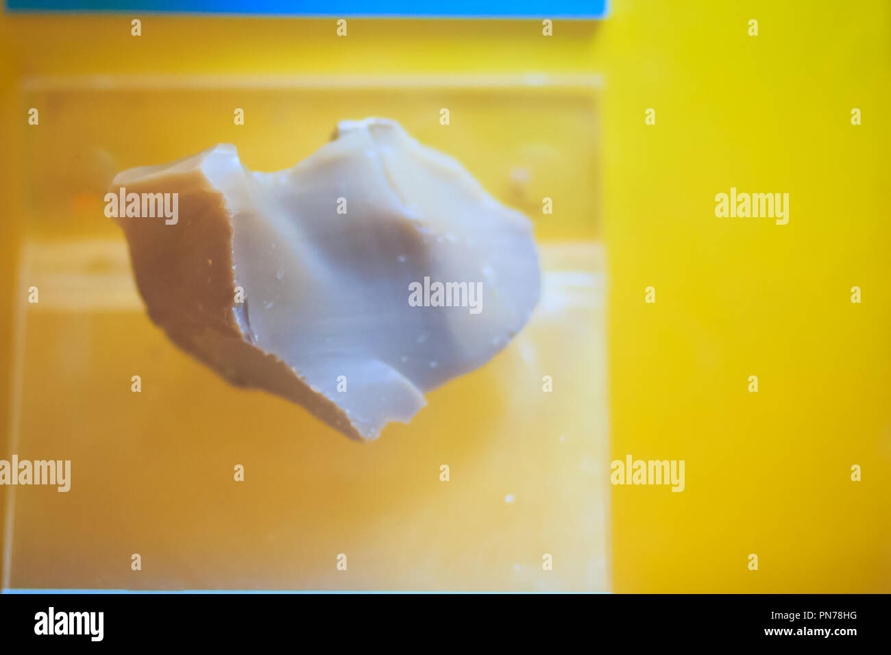 Common opal rock specimen from mining and quarrying industries. Opal is ...