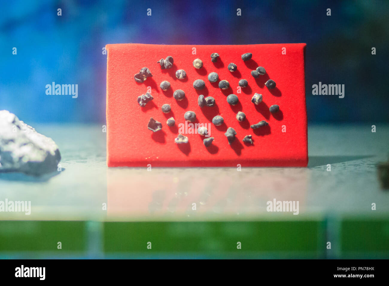 Silver rock specimen from mining and quarrying industries. Silver is a ...