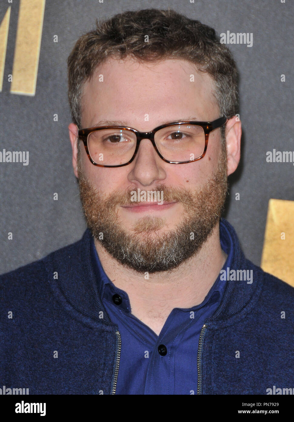 Seth Rogen at the 2016 MTV Movie Awards held at the Warner Bros Studios ...