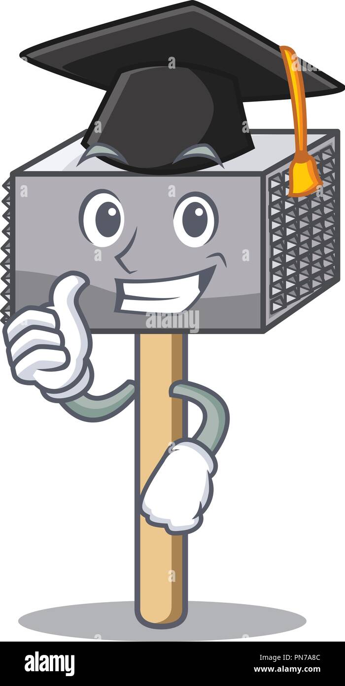 Graduation hammer cartoon for tenderizer the meat Stock Vector Image ...