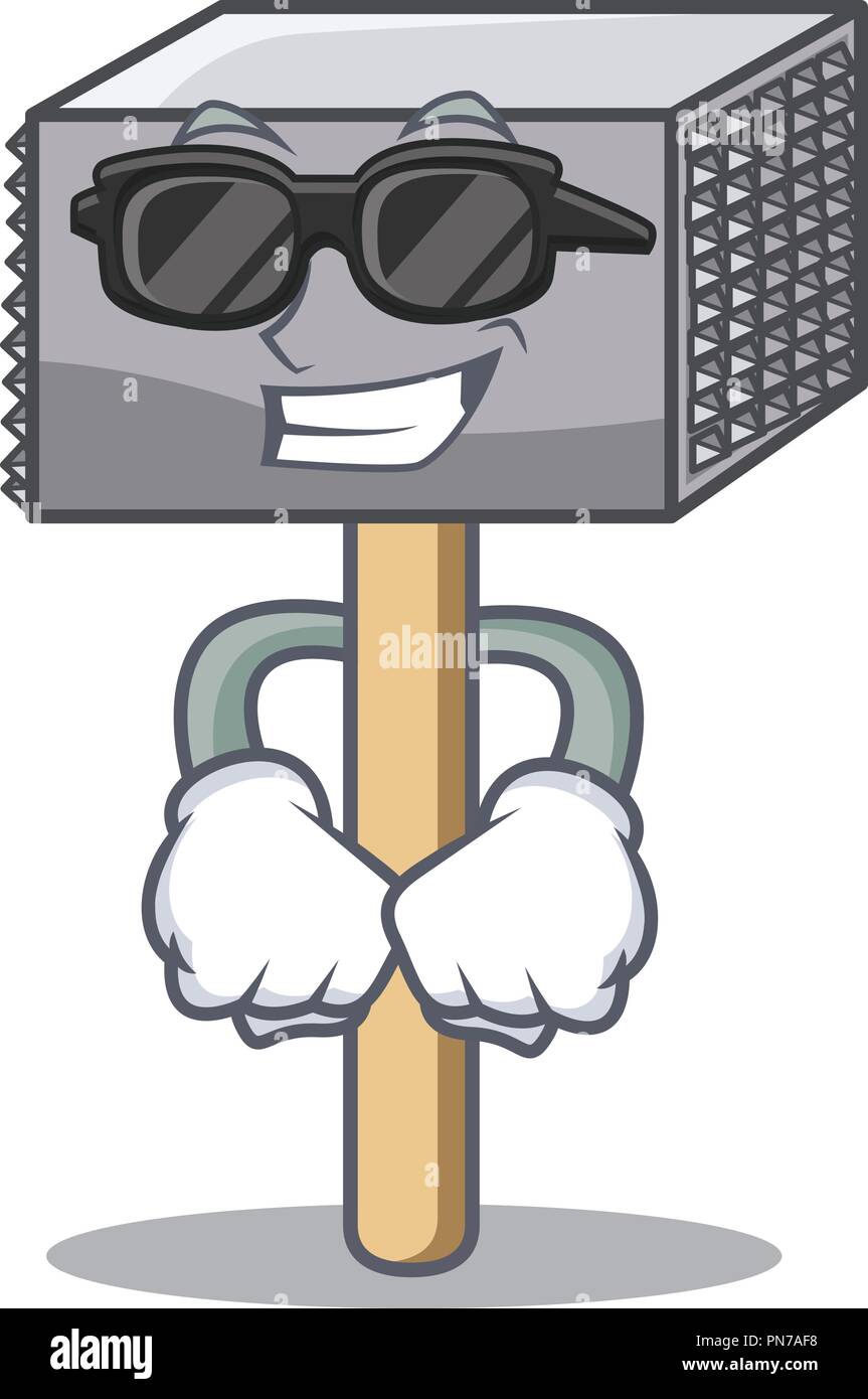 Super cool hammer cartoon for tenderizer the meat Stock Vector Image ...