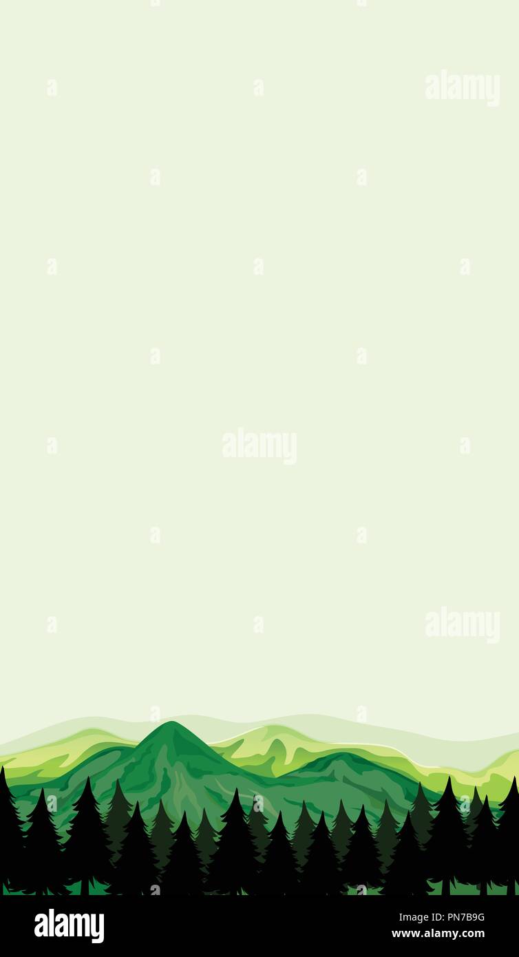 A beautiful mountain template illustration Stock Vector Image & Art - Alamy