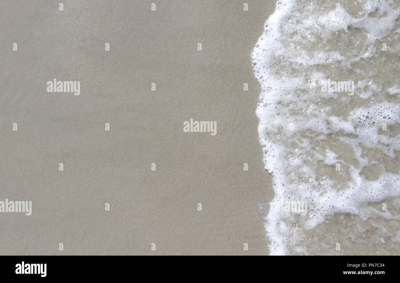 Water on the beach, view from the top Stock Photo - Alamy