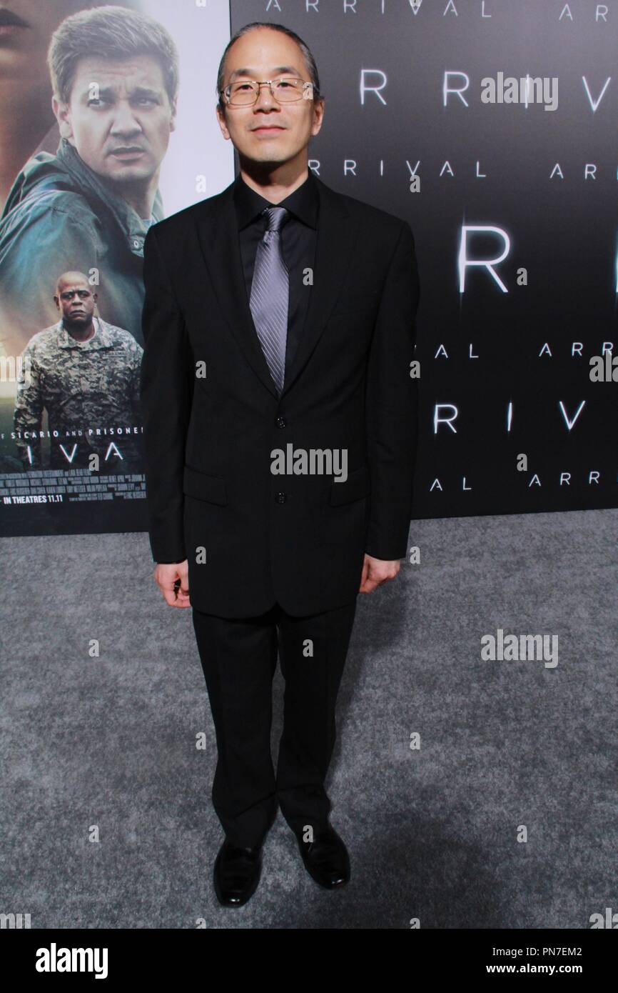 Ted Chiang 11/06/2016 The Los Angeles Premiere of "Arrival" held at the ...