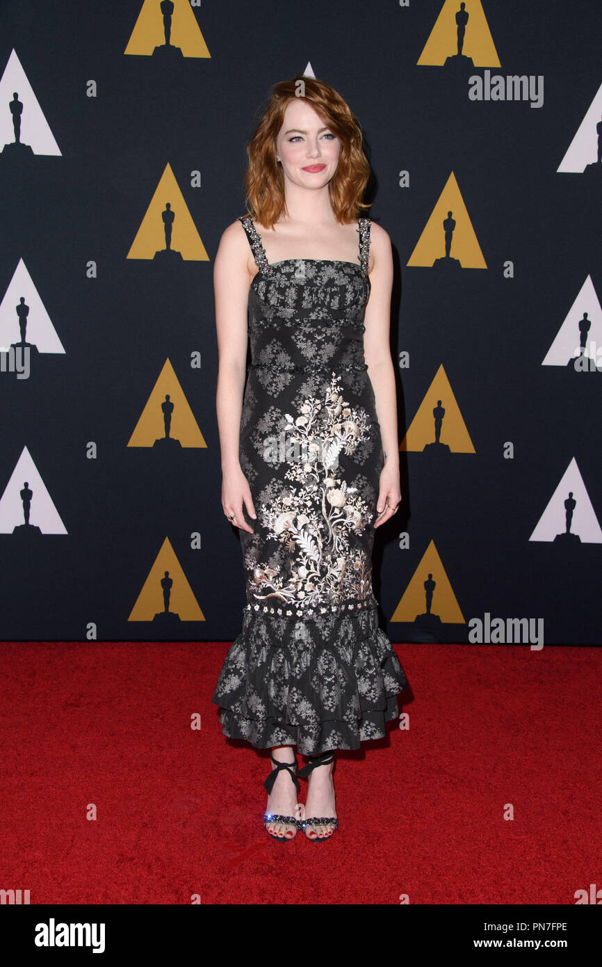 Emma Stone attends the Academy’s 8th Annual Governors Awards in The Ray ...