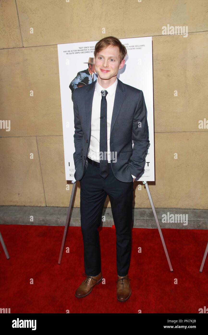 Josh Brady 03/22/2016 Los Angeles Premiere of "I Saw The Light" held at ...