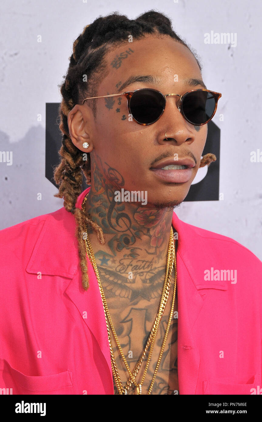 Wiz Khalifa at the 2016 iHeartRadio Music Awards held at The Forum in ...